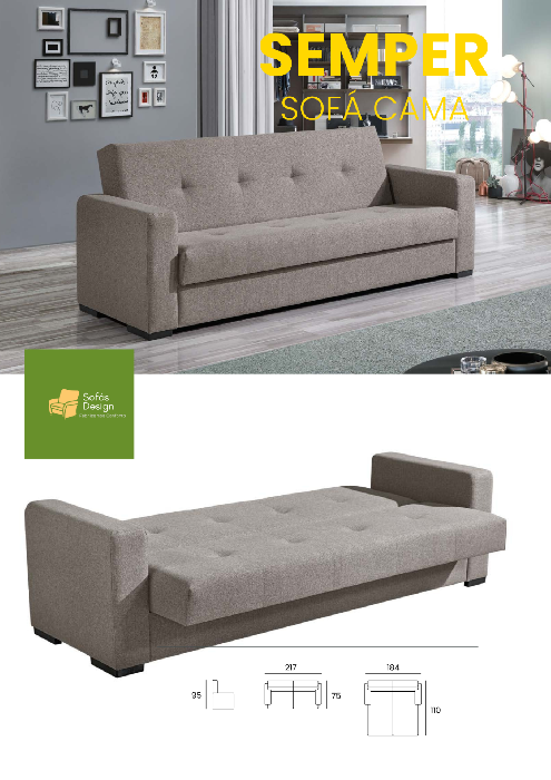 SEMPER Sofá Cama :: Studio Sofá Interior Design